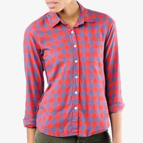 J. Crew | Tops | J Crew Plaid Flannel Shirt | Poshmark